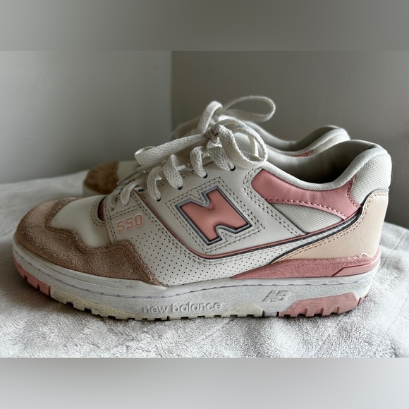 New Balance | Shoes | New Balance Nb 55 White Pink Haze Bbw550wp Womens ...